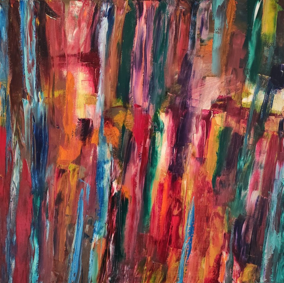 Abstract Oil Painting - Isolation - for sale by Irish artist